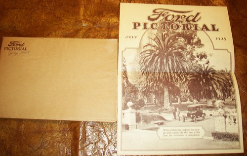 1925 Ford Model T Car Pictorial Ads Travel News Sales Brochure (July ...