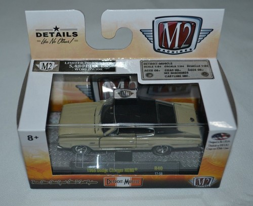 M2 MACHINES CASTLINE 2017 DETROIT MUSCLE - 1966 DODGE CHARGER HEMI TAN ...