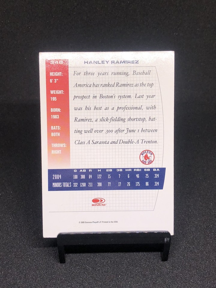 2005 Donruss Team Heroes Hanley Ramirez Rookie Card | eBay