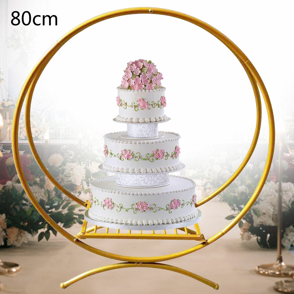 Balloon Hoop Cake Stand Flower Frame Wedding Party Dessert Holder Decor ...