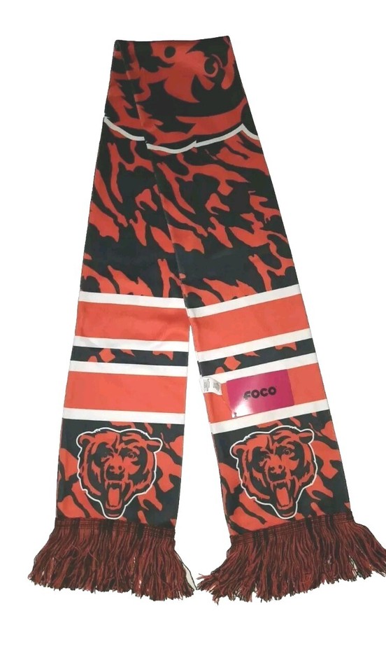NFL Chicago Bears Foco Reversible 100% Polyester Winter Scarf | eBay