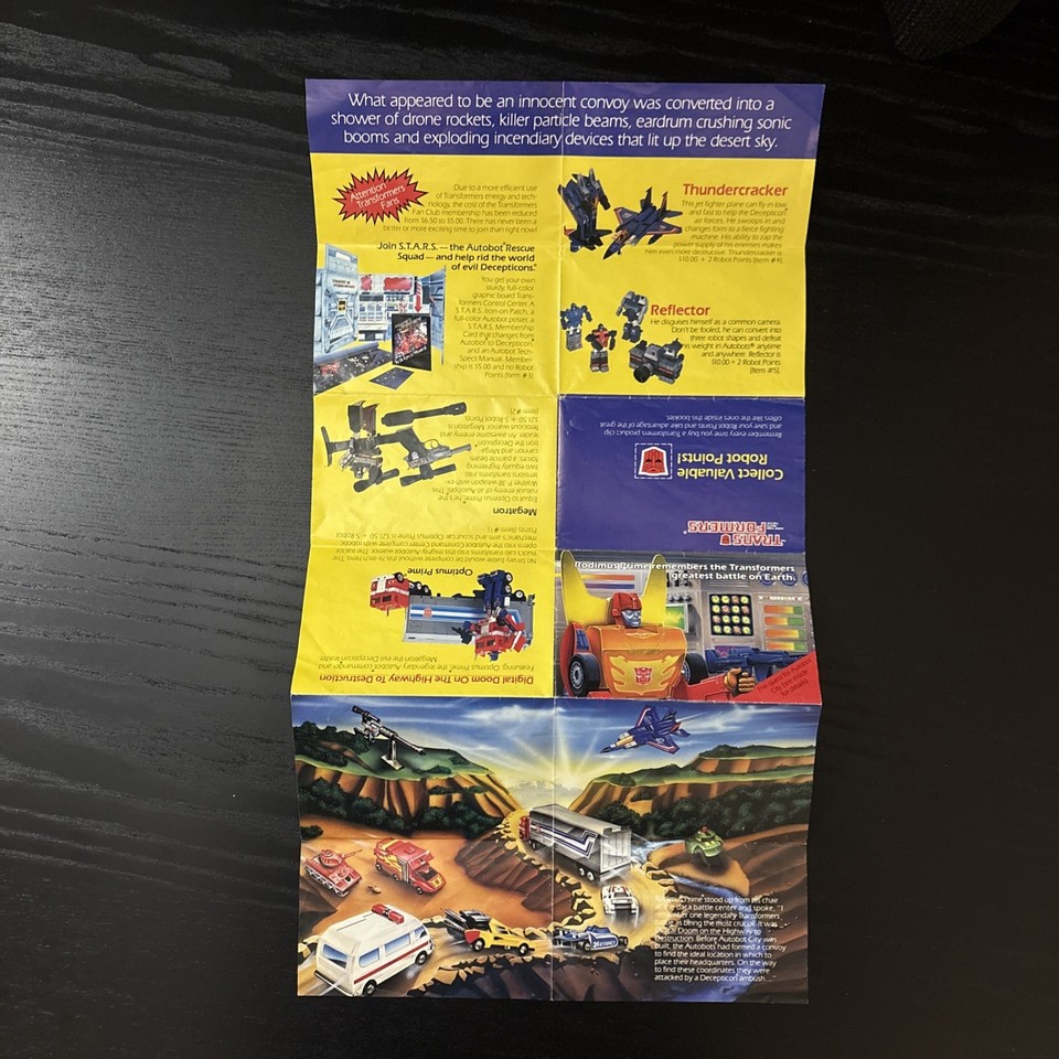 Transformers Toy Catalogue Poster - Hasbro | eBay UK