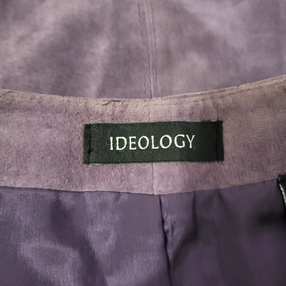 Ideology Suede Mermaid Midi Skirt Womens 6 Purple Fairy Cottage Lined ...