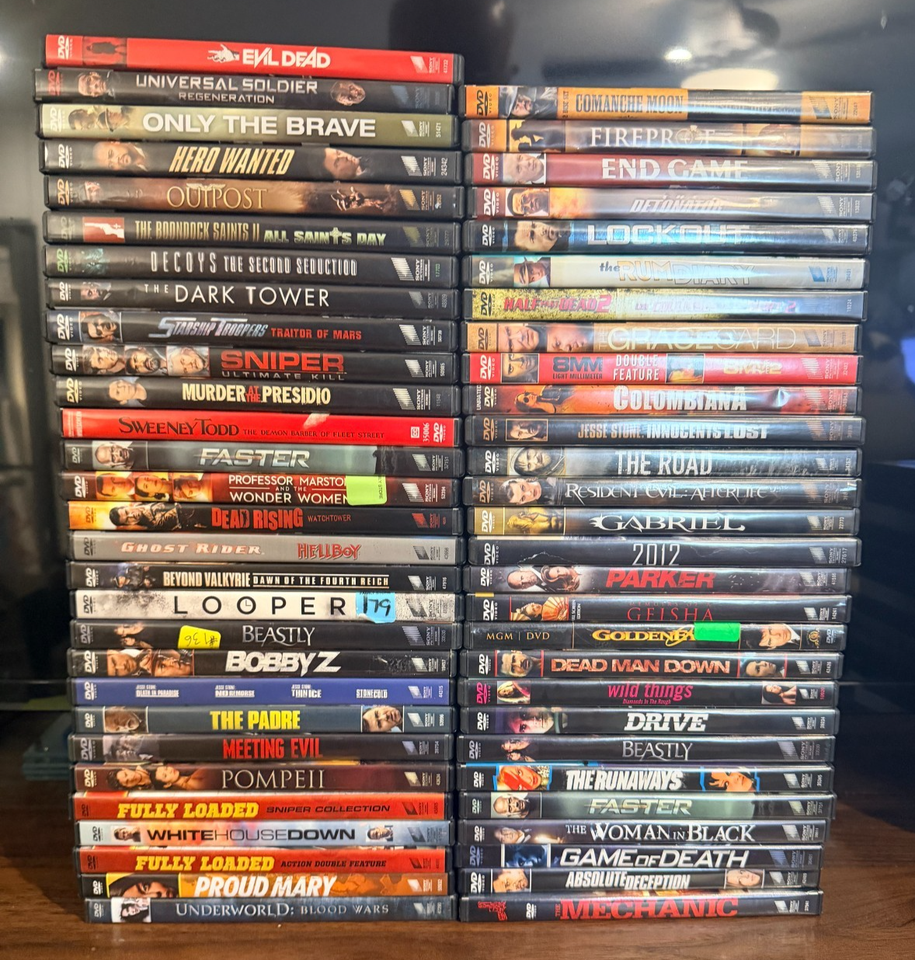 Lot of 55+ Used DVDs - Sony - Mixed subject, Action & Drama DVD | eBay