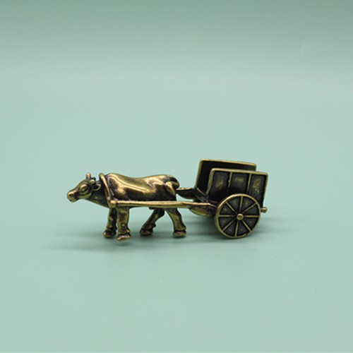 Solid Brass Cattle Figurine Small Statue Animal Figurines Toys House ...