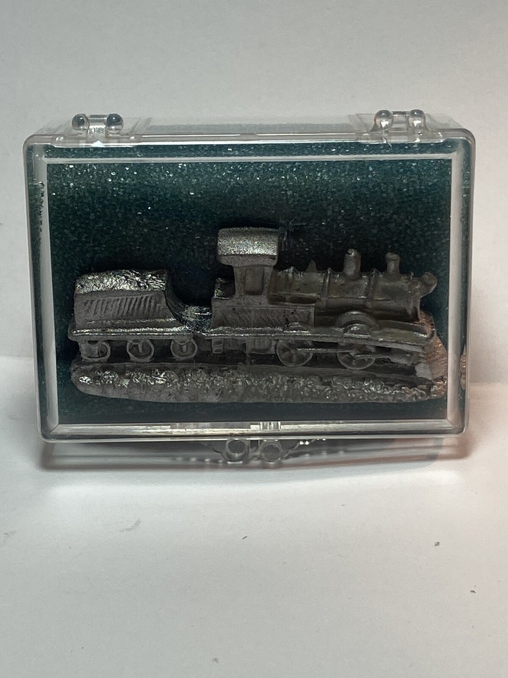 Vintage 60s Handmade Miniature Pewter Train Locomotive Coal Car New ...