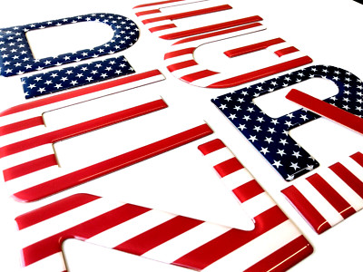 3D US FLAG DOMED TAILGATE LETTERS FOR RIDGE LN 2024-2026 US MADE | eBay