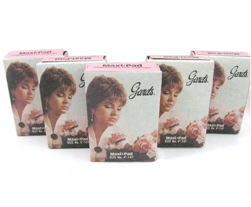 Vtg Lot of 62 Gards Maxi Pads Box 80s Vending Machine Feminine Hygiene ...