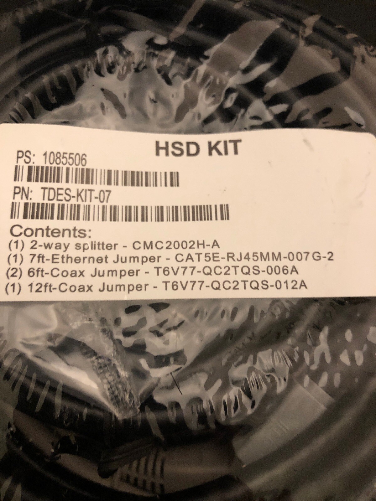 HSD KIT With Coaxial Splitter Set Time Warner Cable Spectrum Charter ...