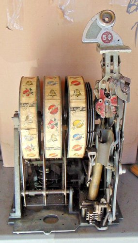 ANTIQUE ORIGINAL 5 CENT MILLS GOOSENECK SLOT MACHINE MECHANISM | eBay