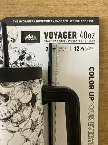 Hydrapeak Artisan Collection Skulls & Flowers 40oz Voyager Steel ...