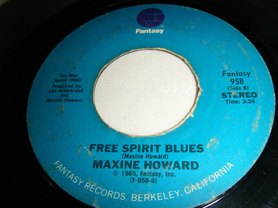 MAXINE HOWARD Rare 45 Love Me Now / Free Spirit Blues 1985 Fantasy 958 ...