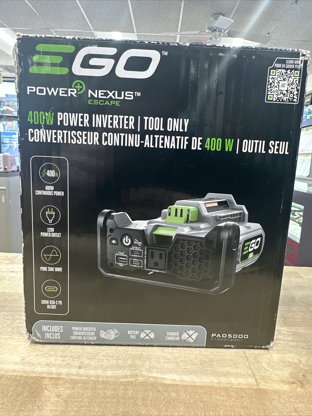 EGO 400W Nexus Escape Power Inverter with Pure Sine Wave [PAD5000 ...