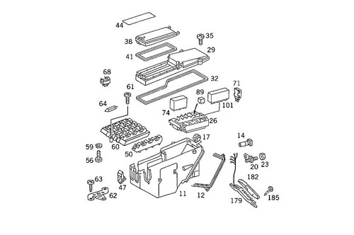 OEM Mercedes Benz NEW Genuine Fuse Panel Box Location Guide Sheet ...