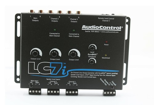 AUDIO CONTROL LC7i / 6 CHANNEL LINE OUT CONVERTER w/ AccuBASS BLACK ...