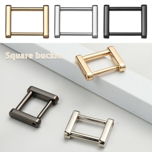 Detachable Rectangle Rings Buckle Strap Connector Screw Rings Buckle ...