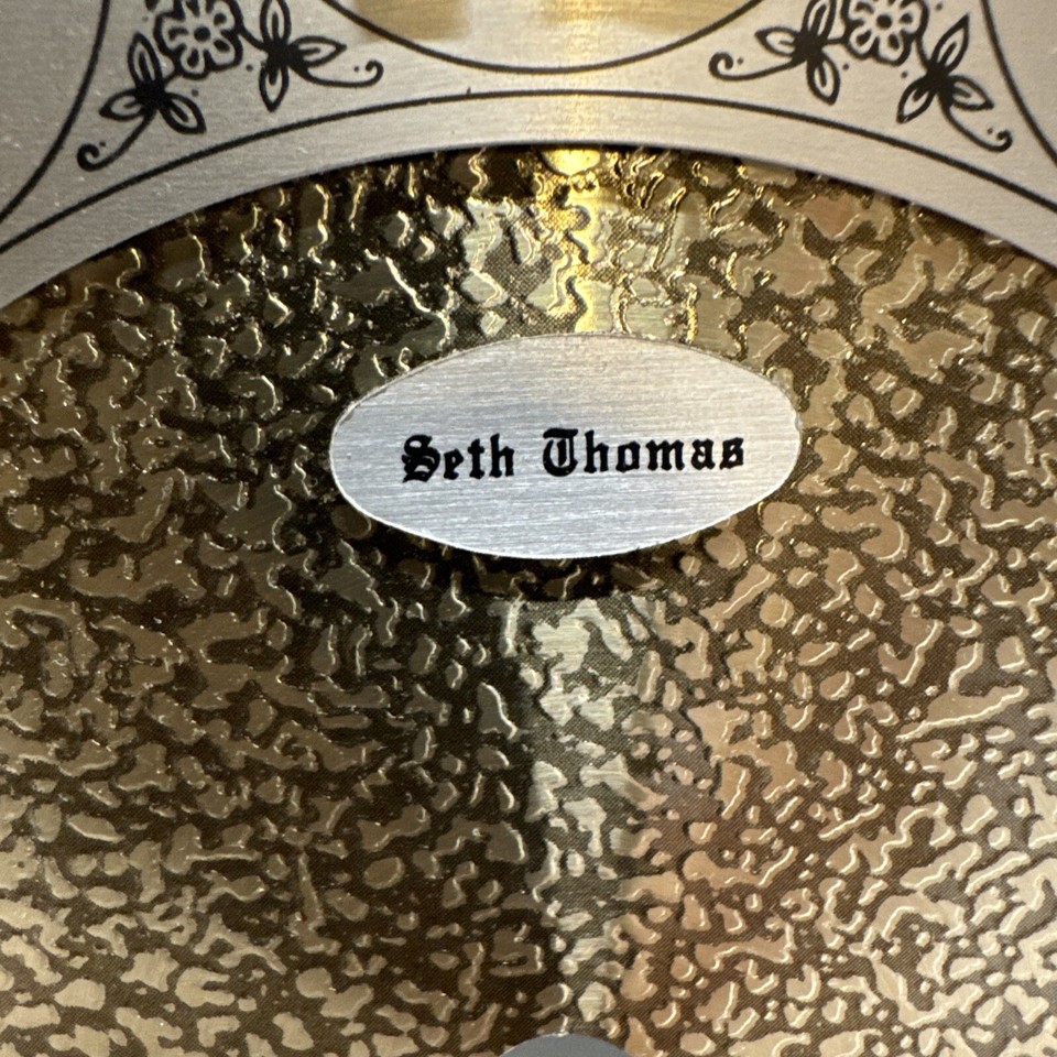 Seth Thomas AUTHENTIC GRANDFATHER CLOCK MOVEMENT FACE PLATE Numbers | eBay
