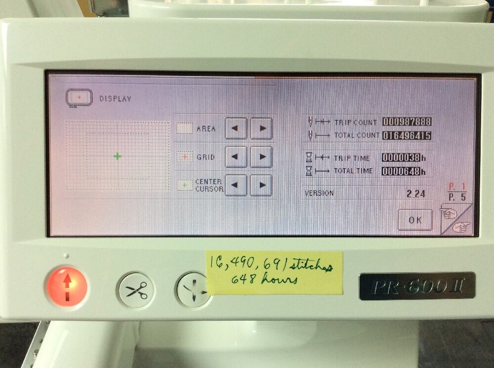 Brother Embroidery Machine PR600 II Embroidery Machine - Serviced ...