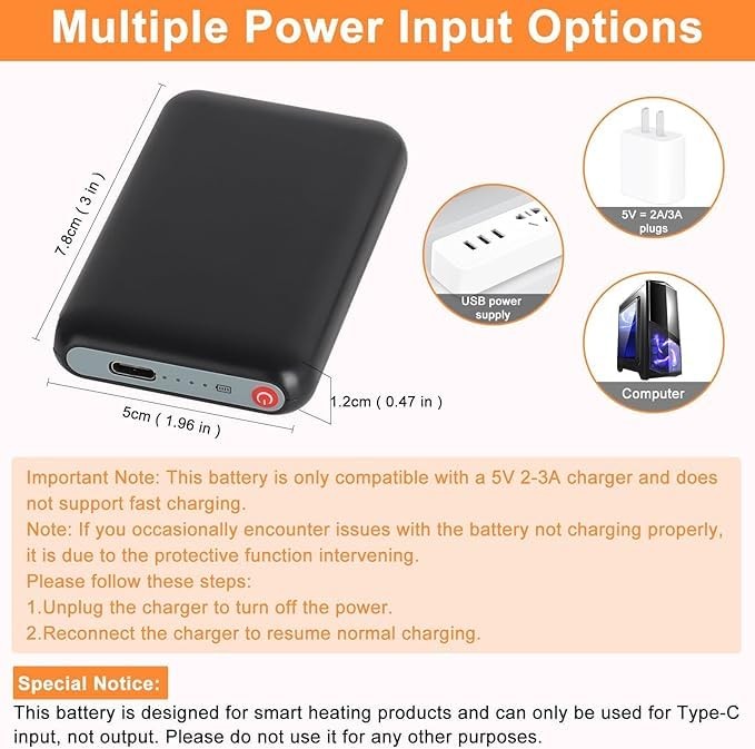 5V 5000mAh Li-Polymer Rechargeable Batteries, 3.5mm Female DC Jack ...