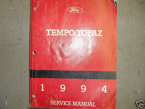 1994 FORD TEMPO MERCURY TOPAZ Service Shop Repair Manual FACTORY OEM ...