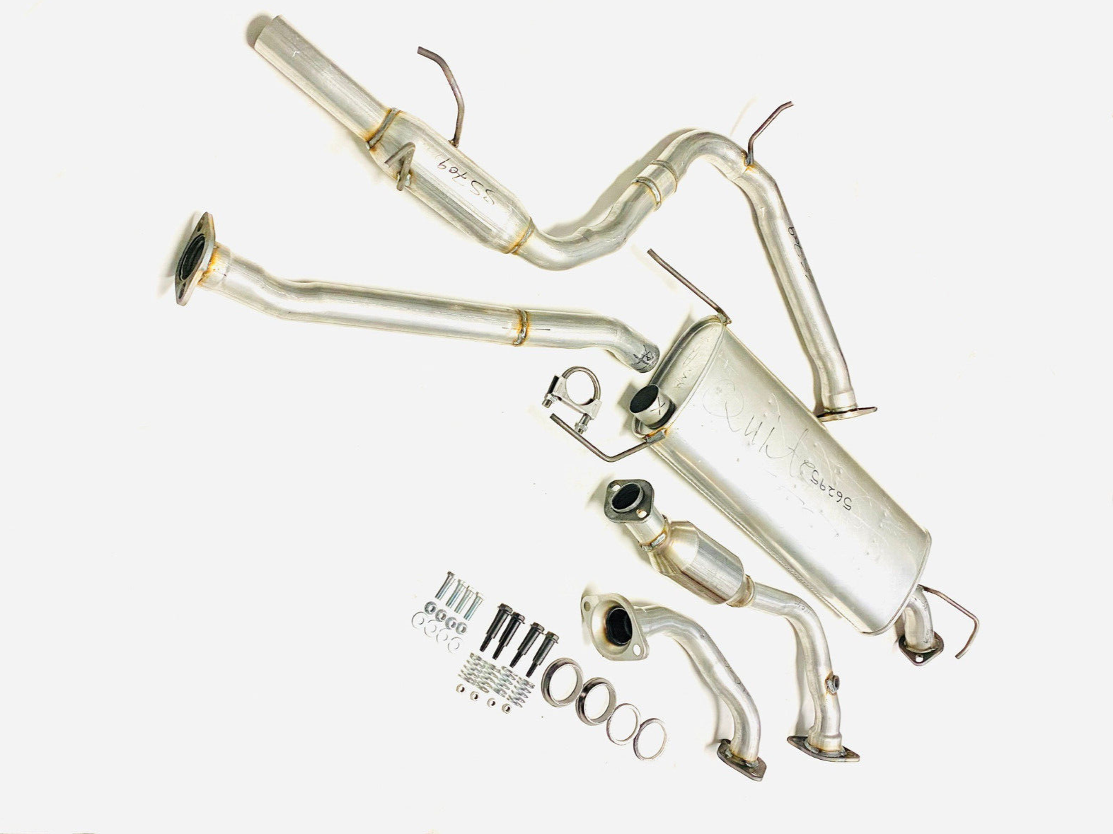 Fits: 2013 To 2018 Toyota RAV4 2.5L Res, Muffler, Front Pipe & Cat ...