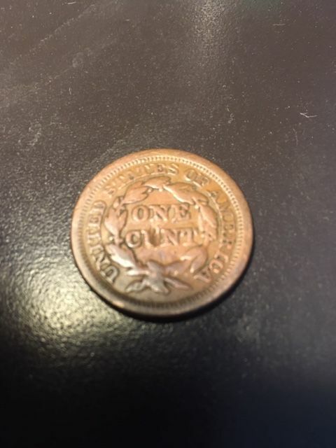 1851 Braided Hair Liberty Head Large Cent US Copper Type One Cent Coin ...