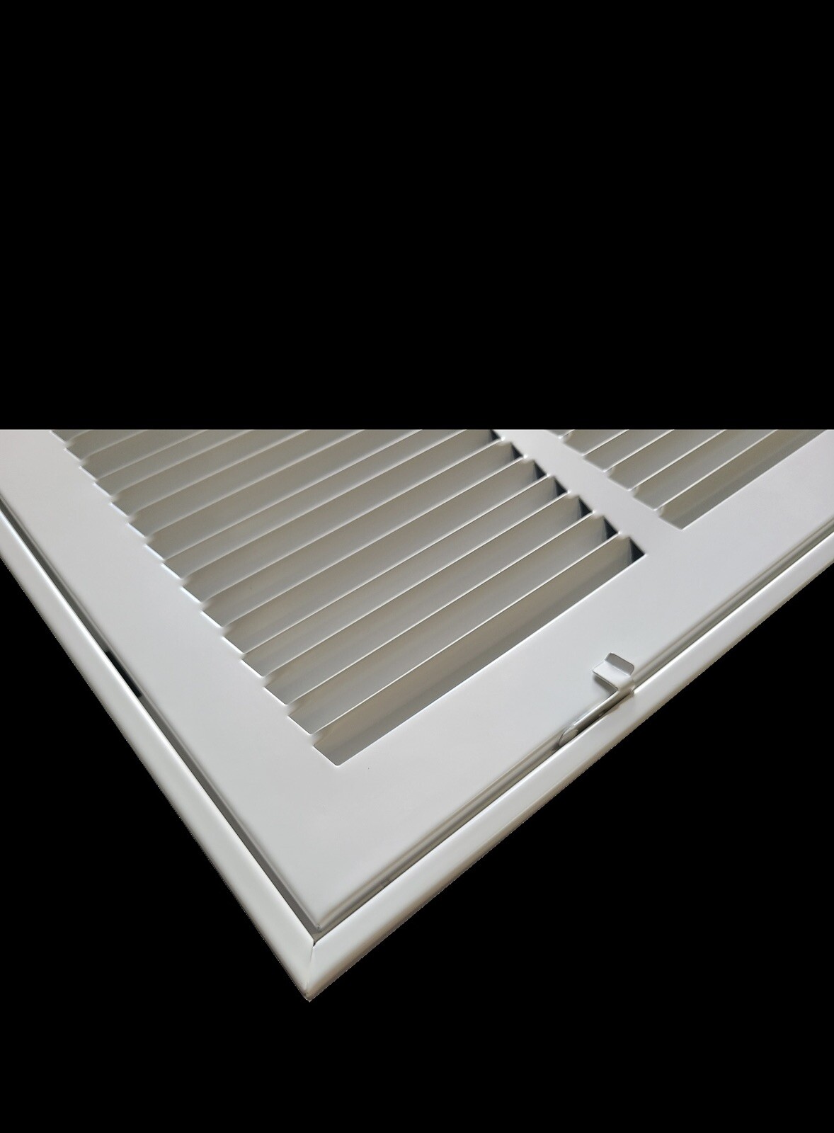 Steel Return Air Filter Grille Fixed Hinged HVAC Duct Cover Grill White ...