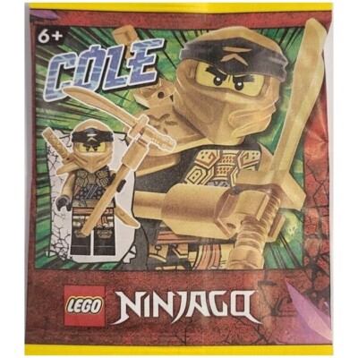 Lego Ninjago Golden Cole Minifigure Set Paper Bag Sealed (Item: 892295 ...
