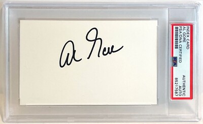 45th Vice President Al Gore Signed Auto 3x5 Index Card PSA DNA Slabbed ...