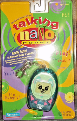 PLAYMATES TALKING NANO PUPPY BRAND NEW, NEVER OPENED BATTERIES REQUIRED ...