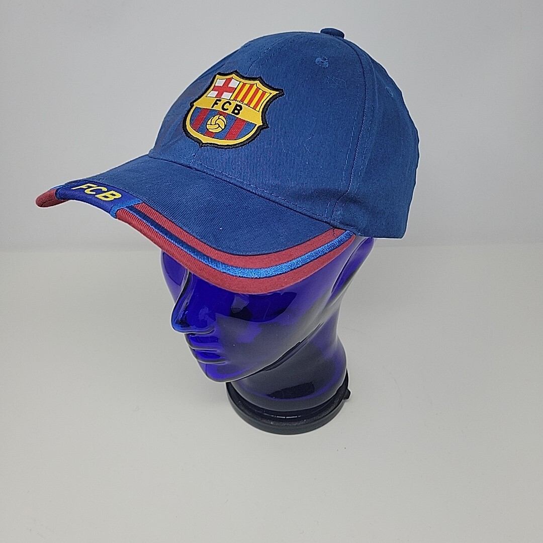 FC BARCELONA FOOTBALL SOCCER HAT CAP FCB OFFICIAL Adjustable Blue ...