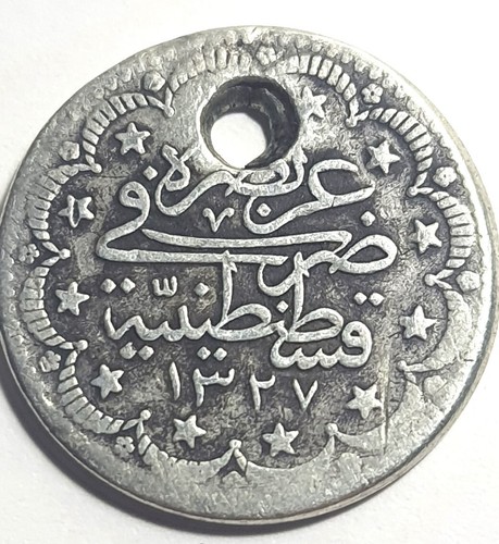 Rare Turkish Ottoman Coin 100% Original Sultan Mehmed V Ghazi 1327 Year ...