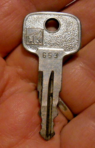 Vintage Old Original HK Double Sided Key # 653 | eBay