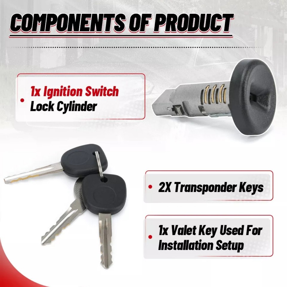 Ignition Switch Lock Cylinder w/ Keys Fit For Buick LaCrosse 2005-2009 ...