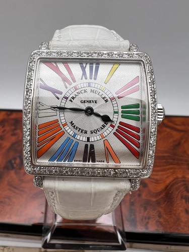Franck Muller Master Square Color Dreams Diamond Bezel 6002LQZRD1R Box ...