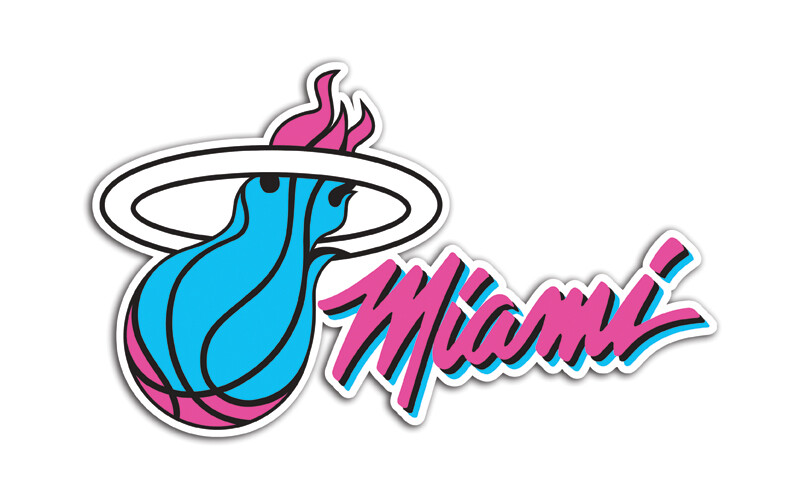 Pink Miami Heat Logo