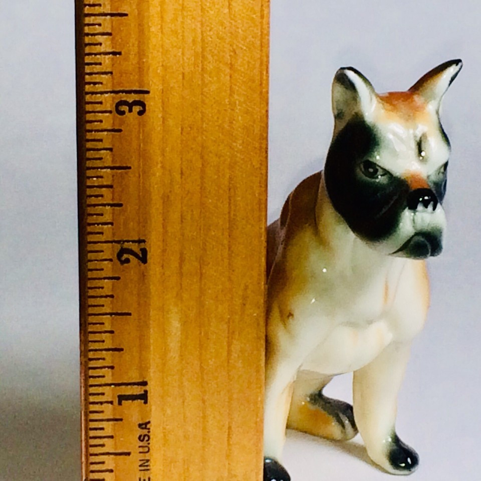 Boxer Dog Figurine, Boxer dog gift, Porcelain Boxer Dog Figurine Boxer ...