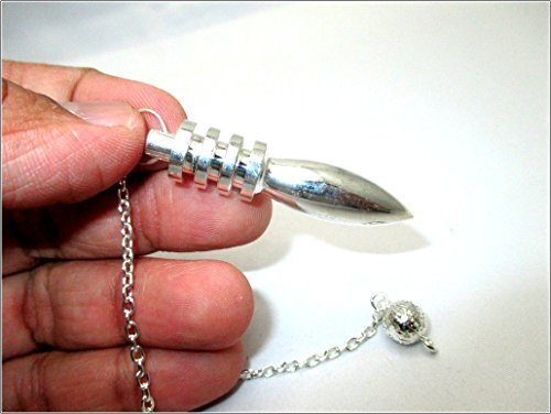 Jet Egyptian 4 Plate Isis Karnak Silver Pendulum 4 Ring Chamber Reiki ...