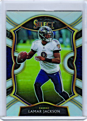 Lamar Jackson 2020 Panini Select Concourse Silver Prizm #3 Baltimore ...