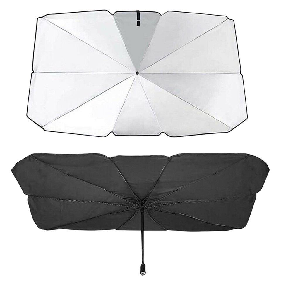 57" Car Windshield Sun Shade Foldable Umbrella Front Window Cover Visor ...