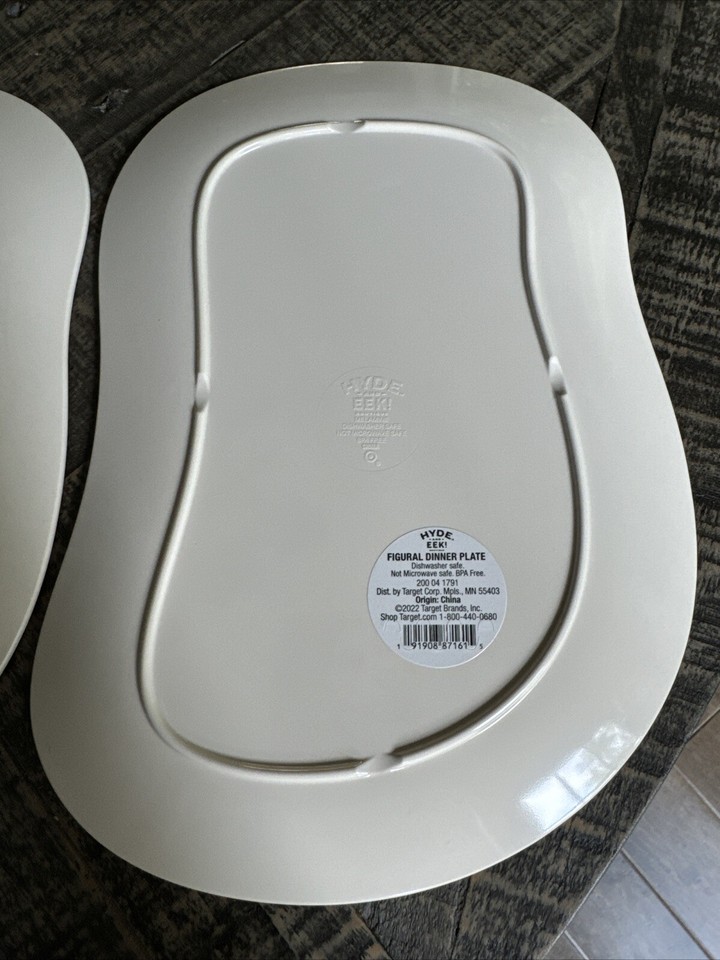 Hyde & Eek Hey Boo Skeleton 10" melamine Halloween Plate | eBay UK