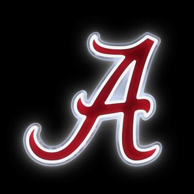 University of Alabama Crimson Tide LED Neon Light Up Team Logo Sign ...