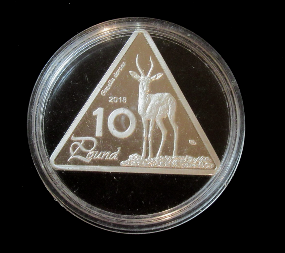 2018 Hala'ib Independent Territory Silver Plated Gazelle Fantasy Coin ...