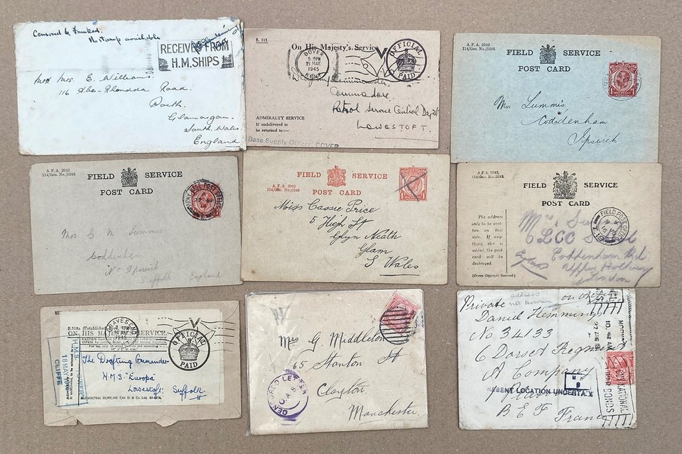 Great Britain. Interesting selection of Military Covers. Various Era's ...