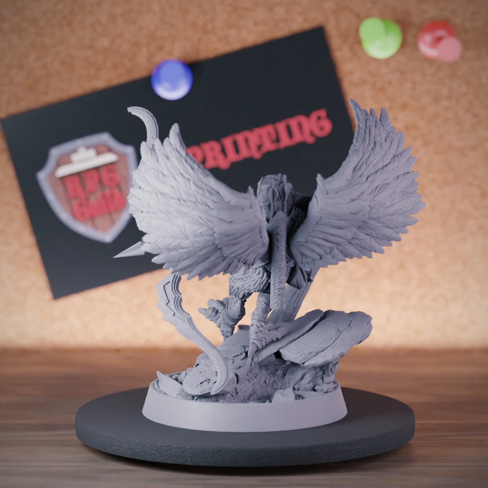 Owlin Archer Miniature Aarakocra Warrior Ranger Mini Dungeons and ...