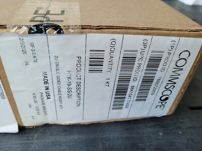 Commscope HTK-19-SS-2U 760072959 Horizontal Trough Kit 2 RU 19 In ...