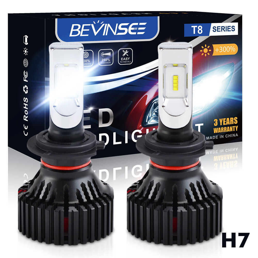 2x Bevinsee H7 LED Headlight Bulbs Conversion Kit For Audi A3 A4 A6 A5 ...