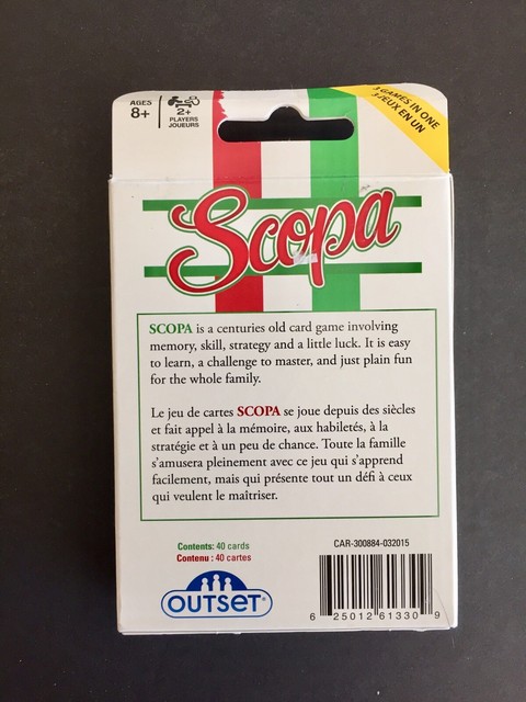 SCOPA The Traditional Italian Card Game by OUTSET for sale online | eBay