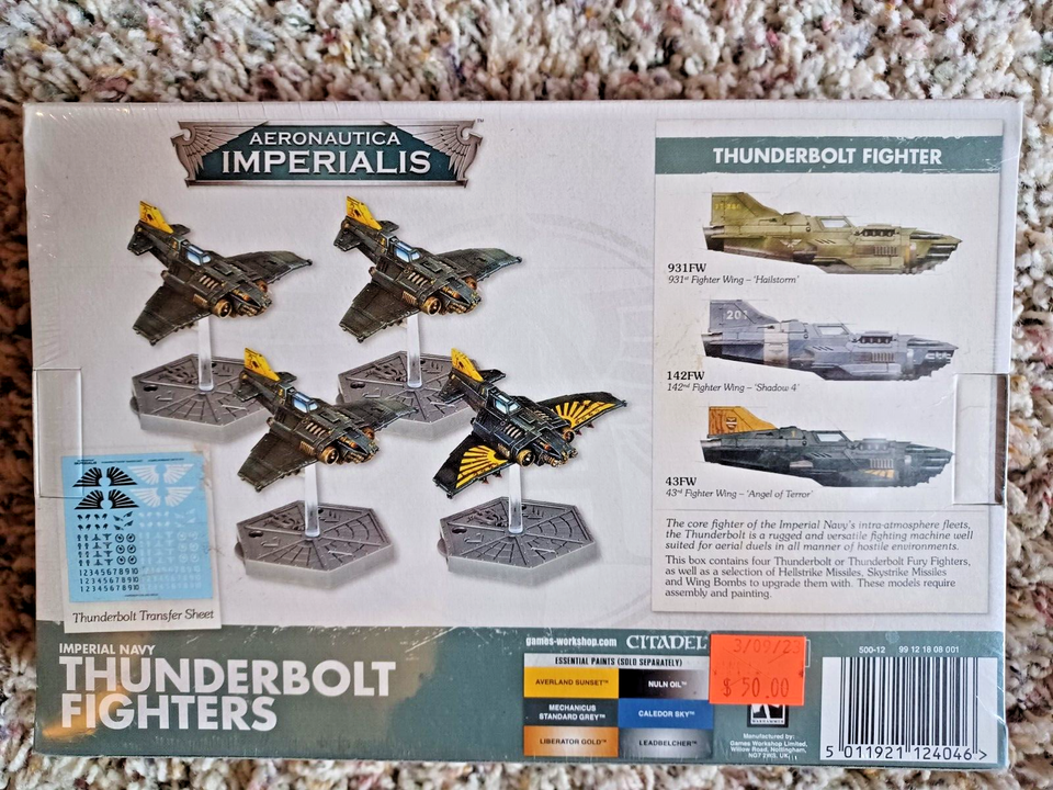 Thunderbolt Fighter x 4-NIB OOP-Imperial Navy-Astra-Aeronautica ...