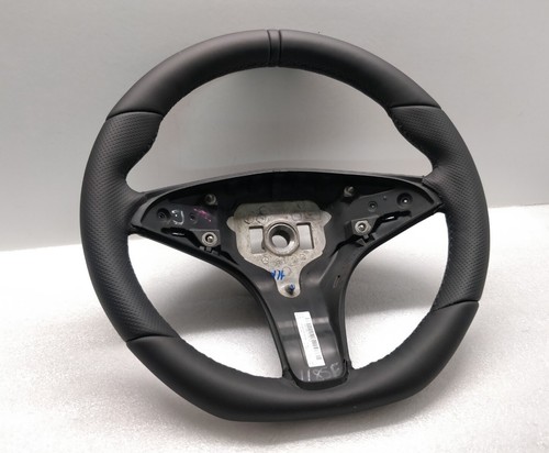 MERCEDES W204 C63 STEERING WHEEL FLAT NEW LEATHER, BAND TIPTRONIC GLK ...